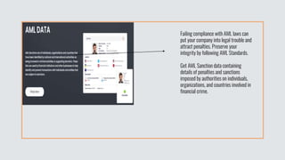 AML / PEP data for compliance and regtech | PPTX