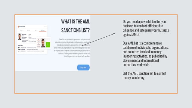 AML / PEP data for compliance and regtech | PPT