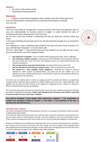 Website content & criteria | PDF