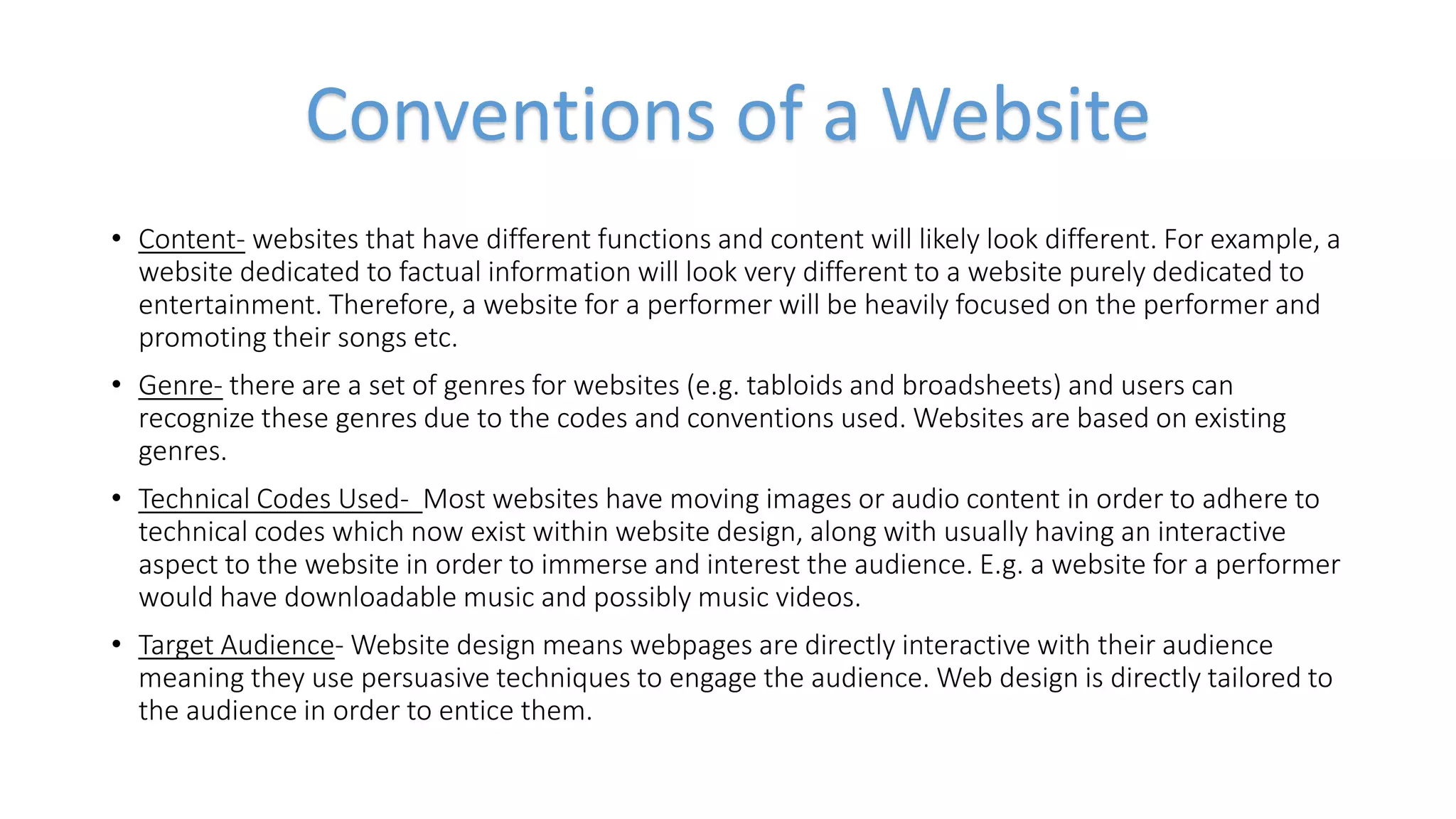Website Conventions | PPT