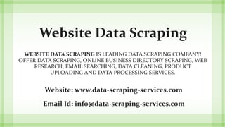 Website Data Scraping | PPT
