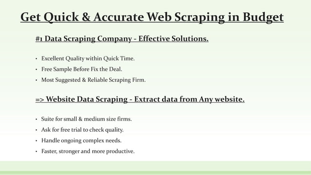 Website Data Scraping | PPT