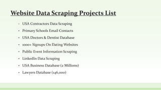 Website Data Scraping | PPT