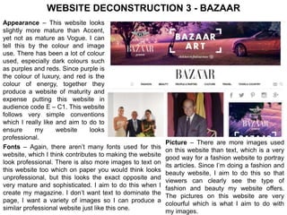 Website deconstructions | PPTX | Web Development | Internet