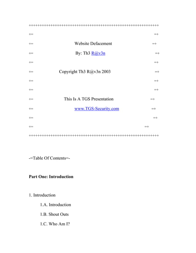 Website Defacement Explained | PPT