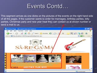 describing a website | PPT