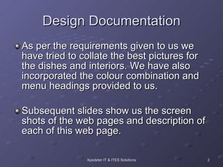 describing a website | PPT
