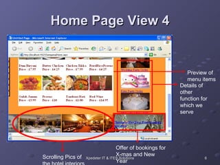 describing a website | PPT