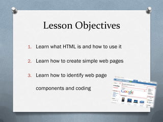 Web site design | PPTX | Web Design and HTML | Internet