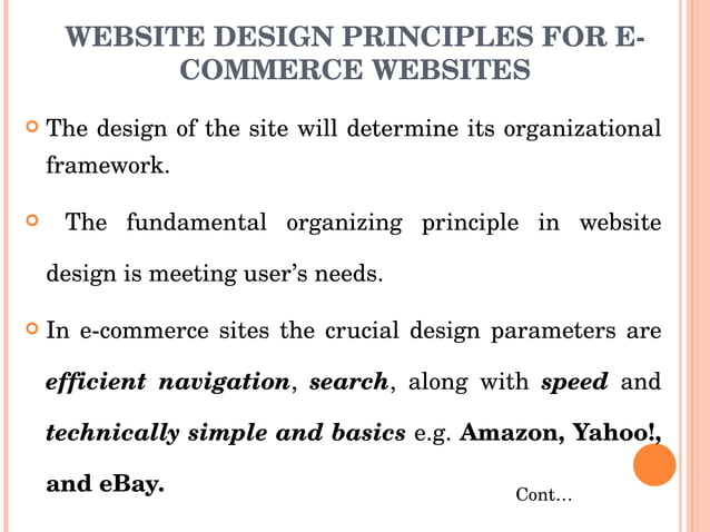 Website Design Principles for Ecommerce | PPT