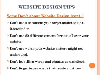 Website Design Principles for Ecommerce | PPT