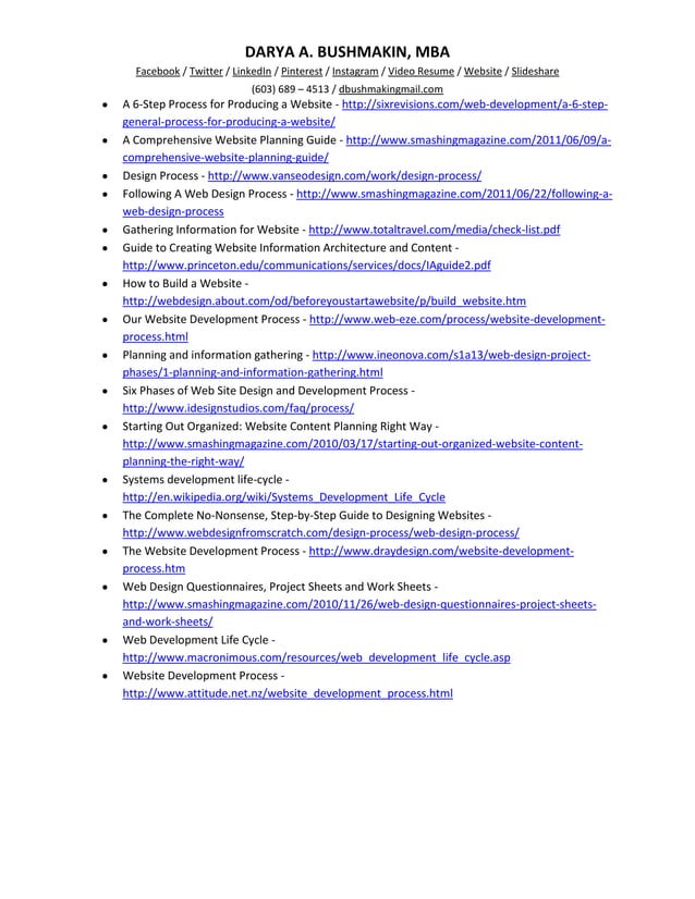 Web Site Design and Development Process | DOCX