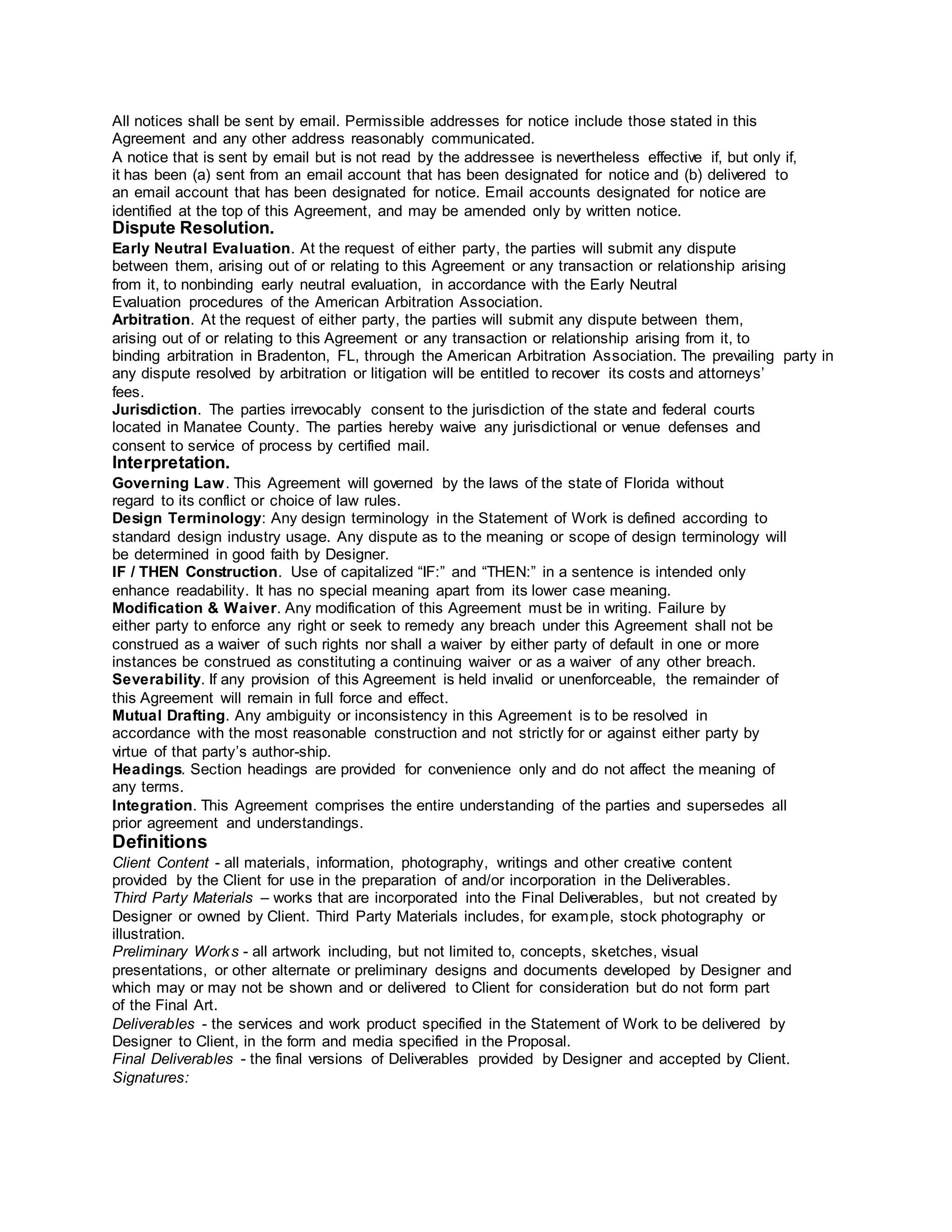 Sample Web Design Contract - Ferrigon Media | DOCX | Desktop Publishing ...