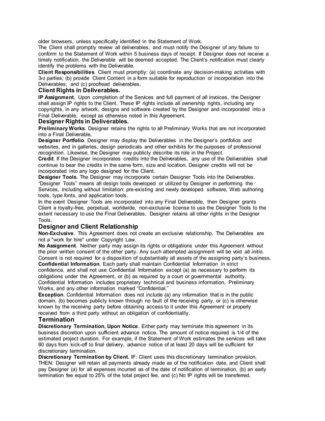 Sample Web Design Contract - Ferrigon Media | DOCX | Desktop Publishing ...