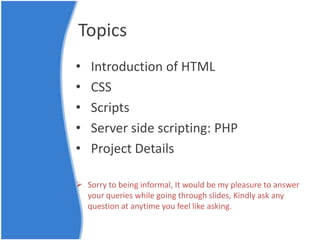 Website design & developemet | PPTX | Web Design and HTML | Internet