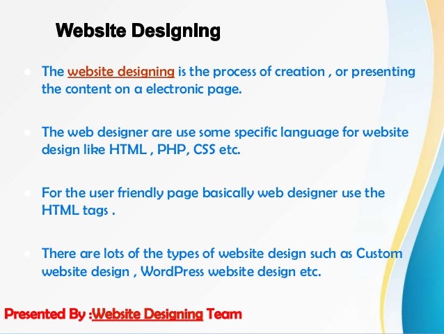 Website designing