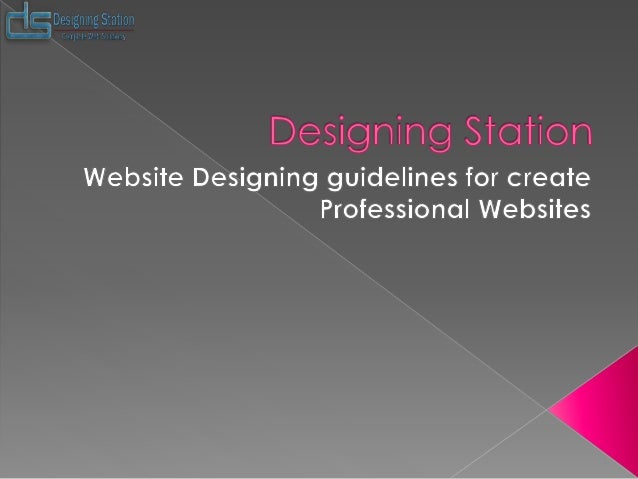 Website designing guidelines for create professional websites