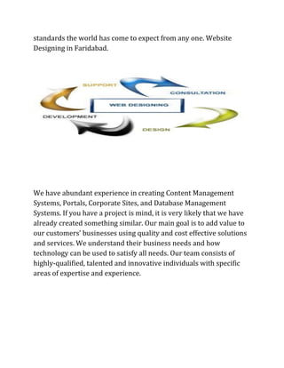 Website designing in faridabad | PDF