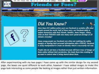 Website design of my two pages 1 | PPTX