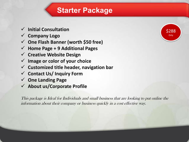 Website Design Packages | PPT