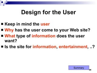 Web Site Design Principles | PPT