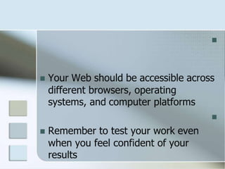 Web site design principles | PPT