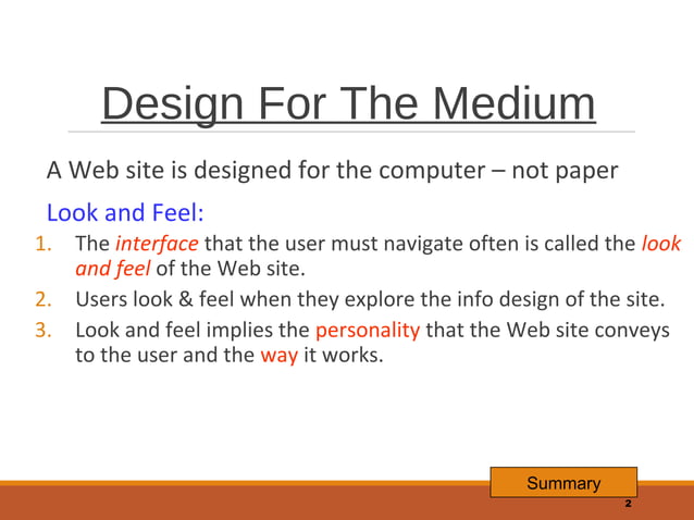 Website design principles | PPT