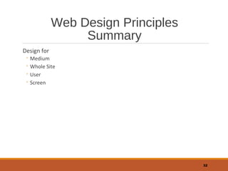 Website design principles | PPT