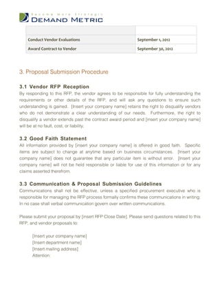 Website Design RFP Template | PDF