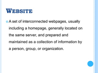 Website Design Terminologies | PPTX
