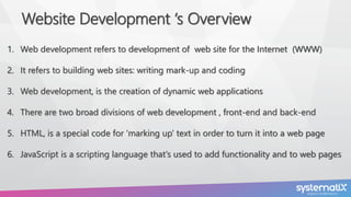 Web site development | PPTX