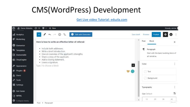 Design your impressive Web Application using CMS | PPT