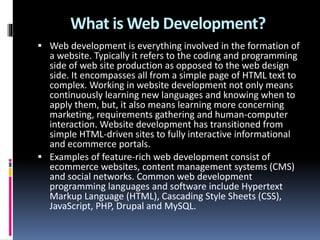 Website development courses | PPT