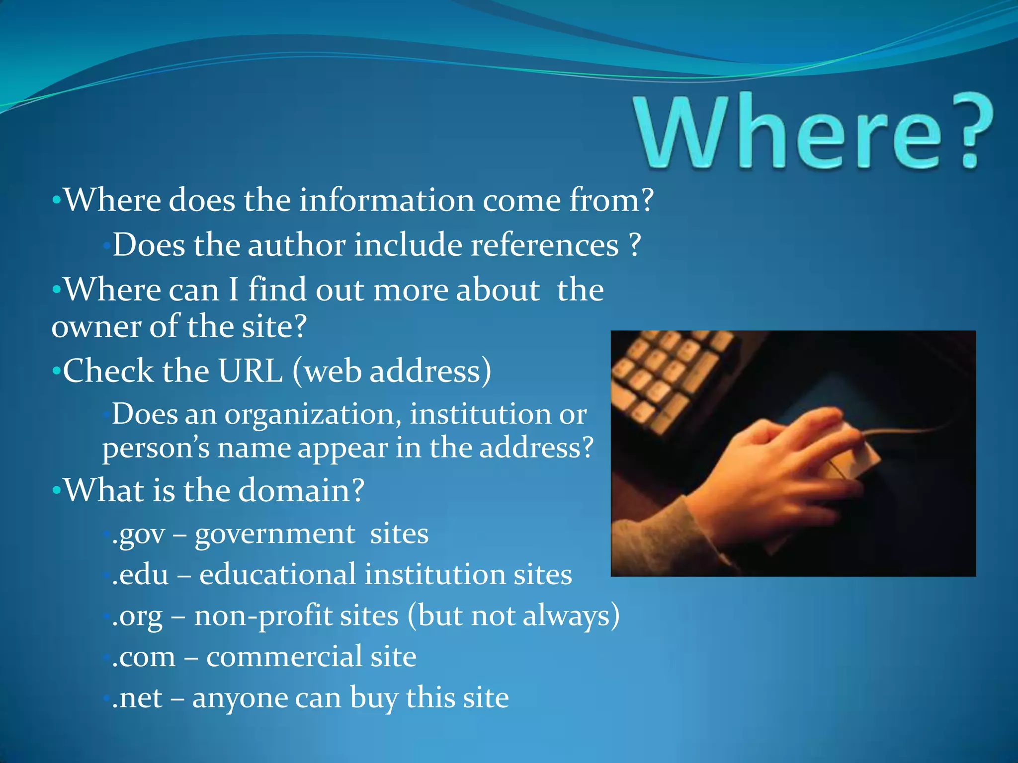 Website Evaluation Lesson | PPTX