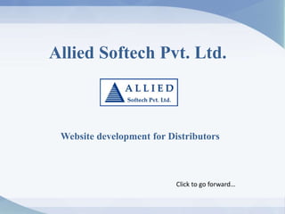 Website for distributors | PPT