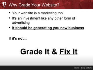 Grade Your Website | PPT | Web Development | Internet
