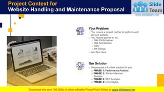 Website Handling And Maintenance Proposal PowerPoint Presentation Slides | PDF