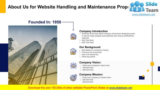 Website Handling And Maintenance Proposal PowerPoint Presentation ...