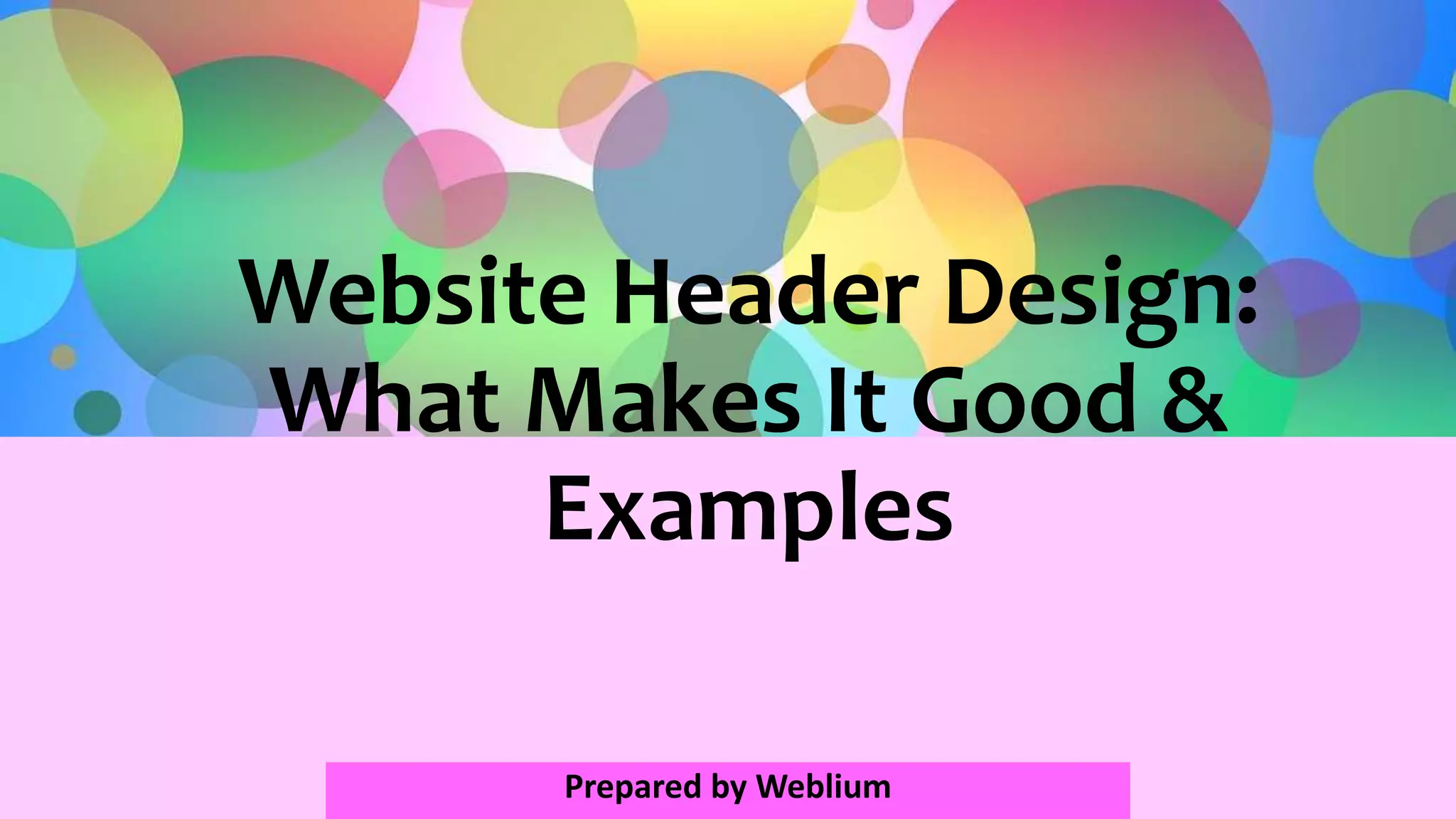 Top keys and examples to make the great website header design | PPT