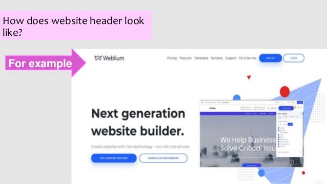Top keys and examples to make the great website header design