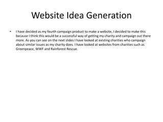 Website Idea Generation | PPT