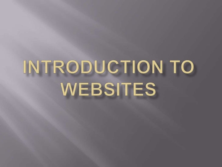 Website Introduction Website Introduction