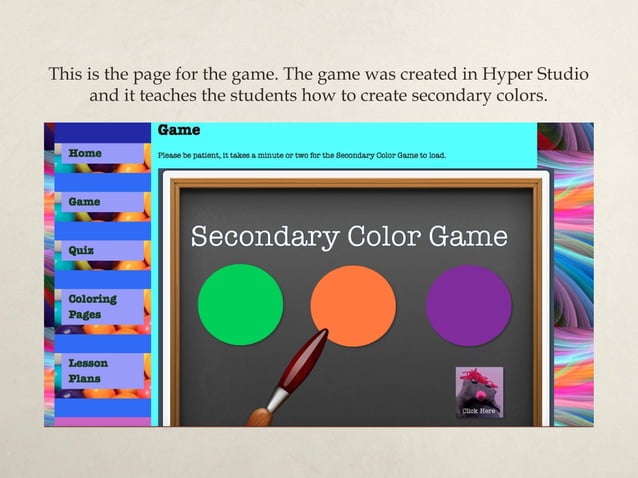 Instructional website layout. | PPT