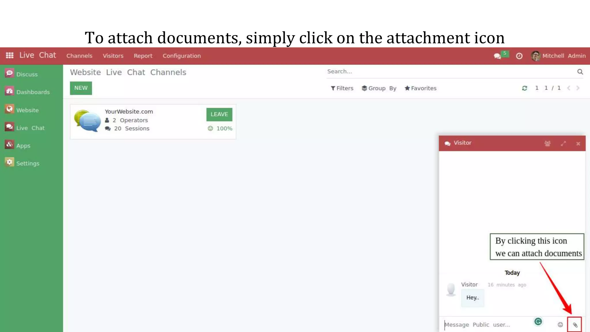 Website Livechat Attachment | PPT