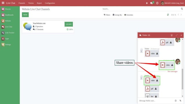 Website Livechat Attachment | PPT