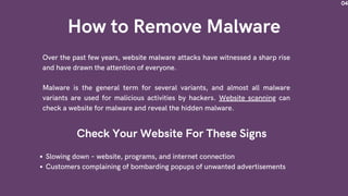 Top 5 Website Malware Removal Tips | Guide | PDF