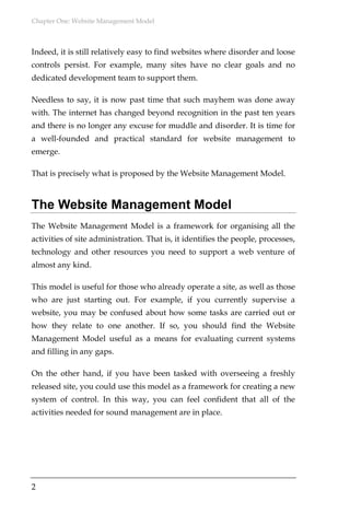 Website management model | PDF