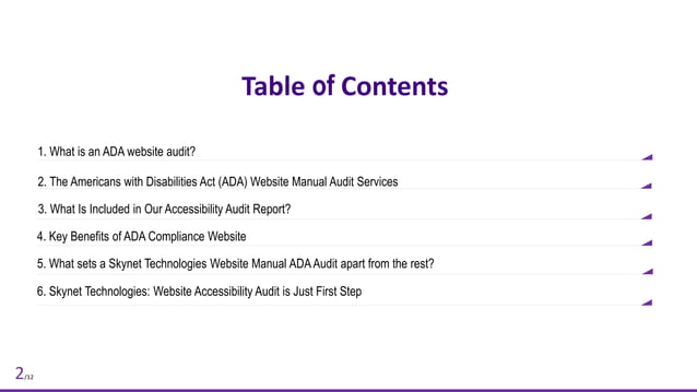 Website Manual ADA Audit Service - Digital Accessibility Audit | PPT