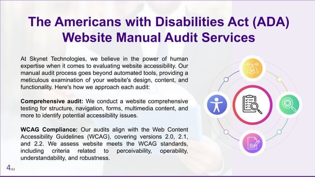 Website Manual ADA Audit Service - Digital Accessibility Audit | PPT