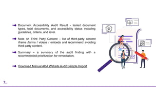 Website Manual ADA Audit Service - Digital Accessibility Audit | PPT